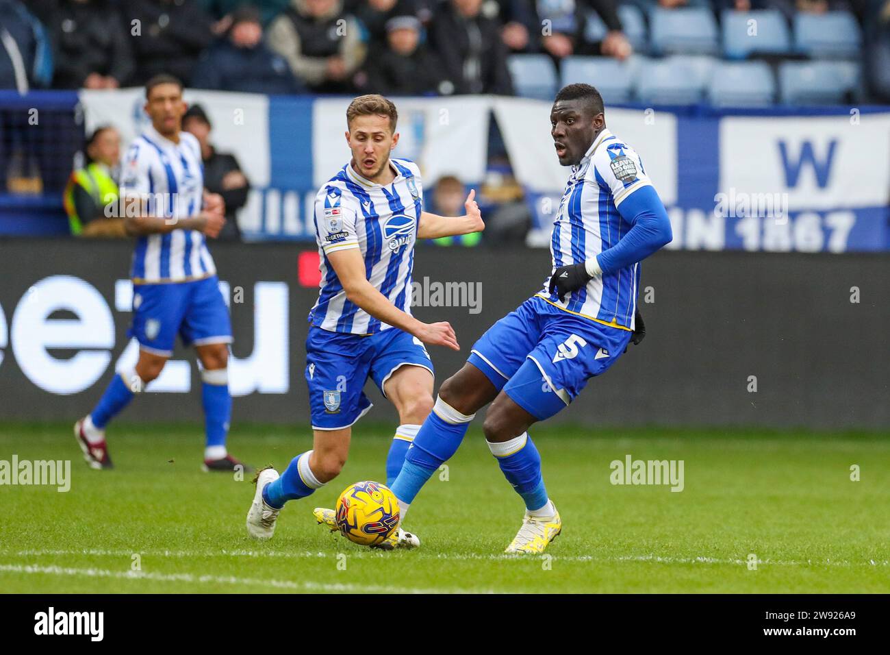 Sheffield, UK. 23rd Dec, 2023. Sheffield Wednesday defender Bambo Diaby ...