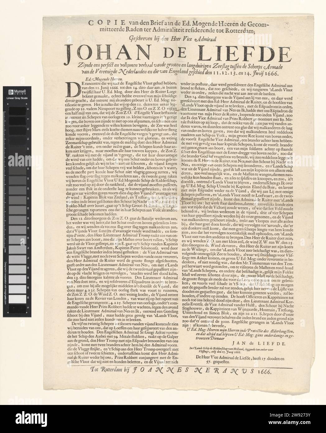 Copie van den Letter to the Ed Mogende Heeren The Committed Councils ...