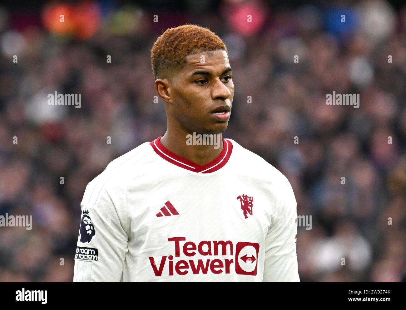 London, UK. 23rd Dec, 2023. Marcus Rashford of Manchester Utd looks on ...