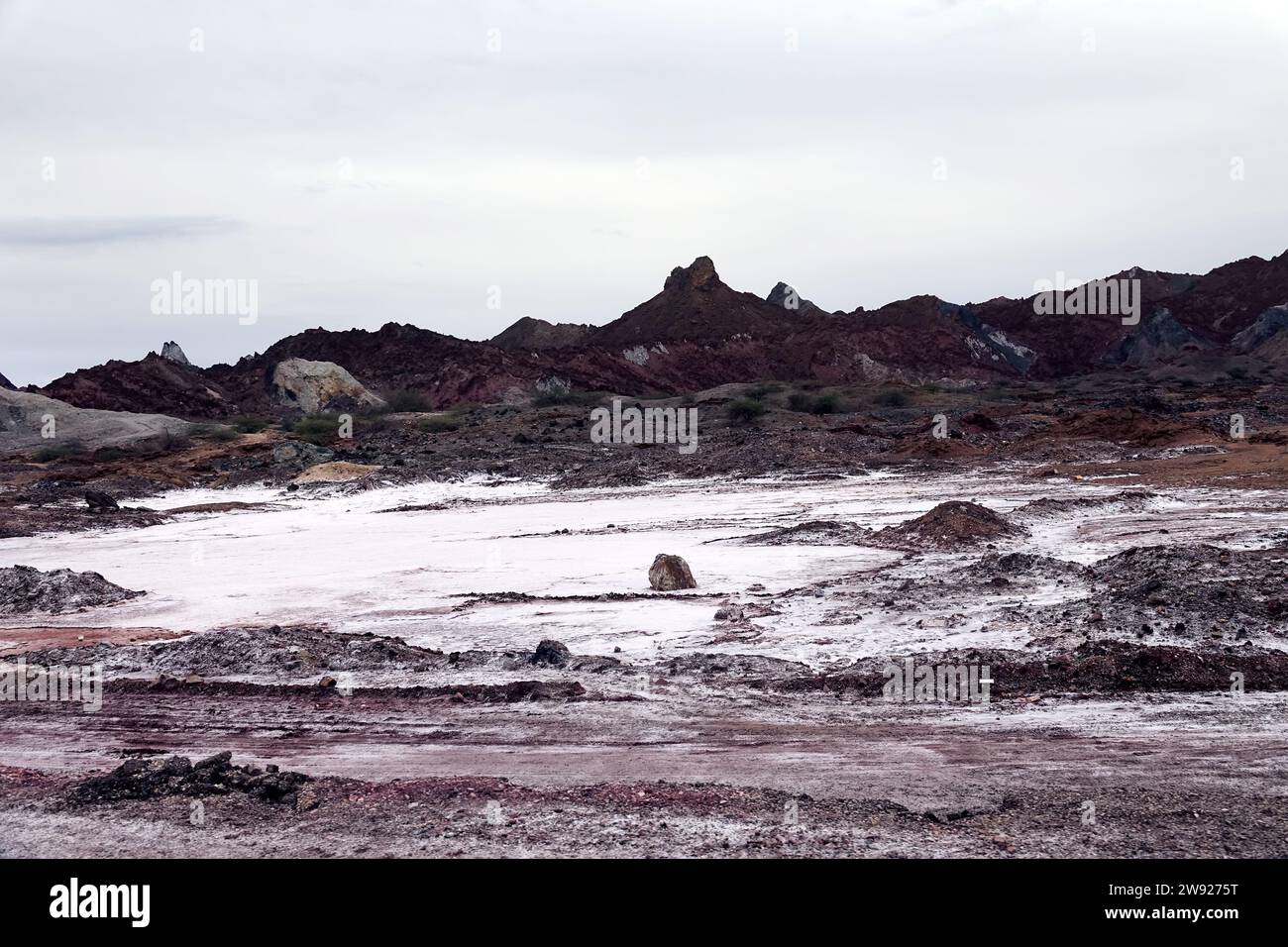 Geology and Geochemistry, Saline land in mountains, depression. Salt ...