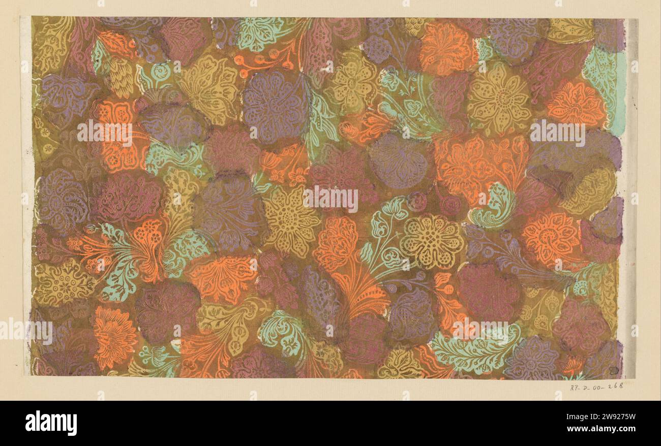 Sheet with Ranks with Flowers, Johann Michael Munck, 1730 - 1780 ...