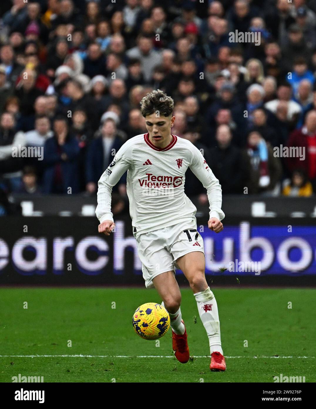 London, UK. 23rd Dec, 2023. Alejandro Garnacho of Manchester Utd in ...