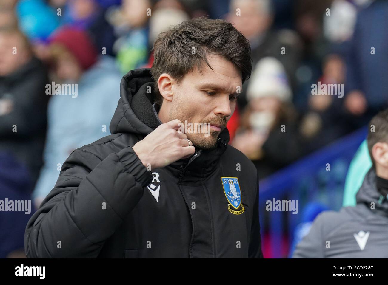 Sheffield, UK. 23rd Dec, 2023. Sheffield Wednesday Manager Danny Rohl ...