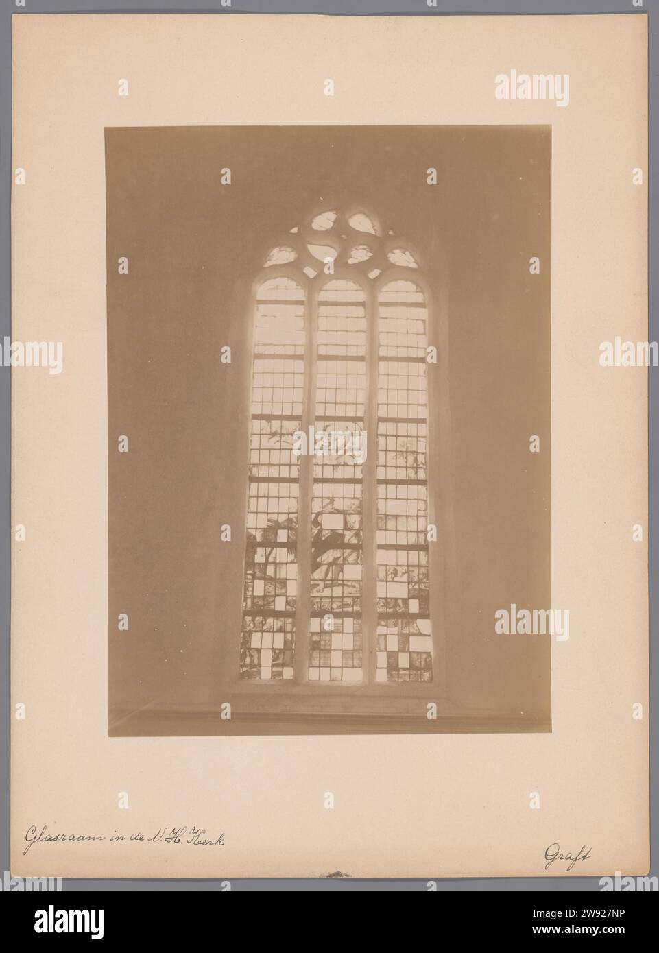 Painted window in the Grote Kerk in Graft, Anonymous (Monumentenzorg ...