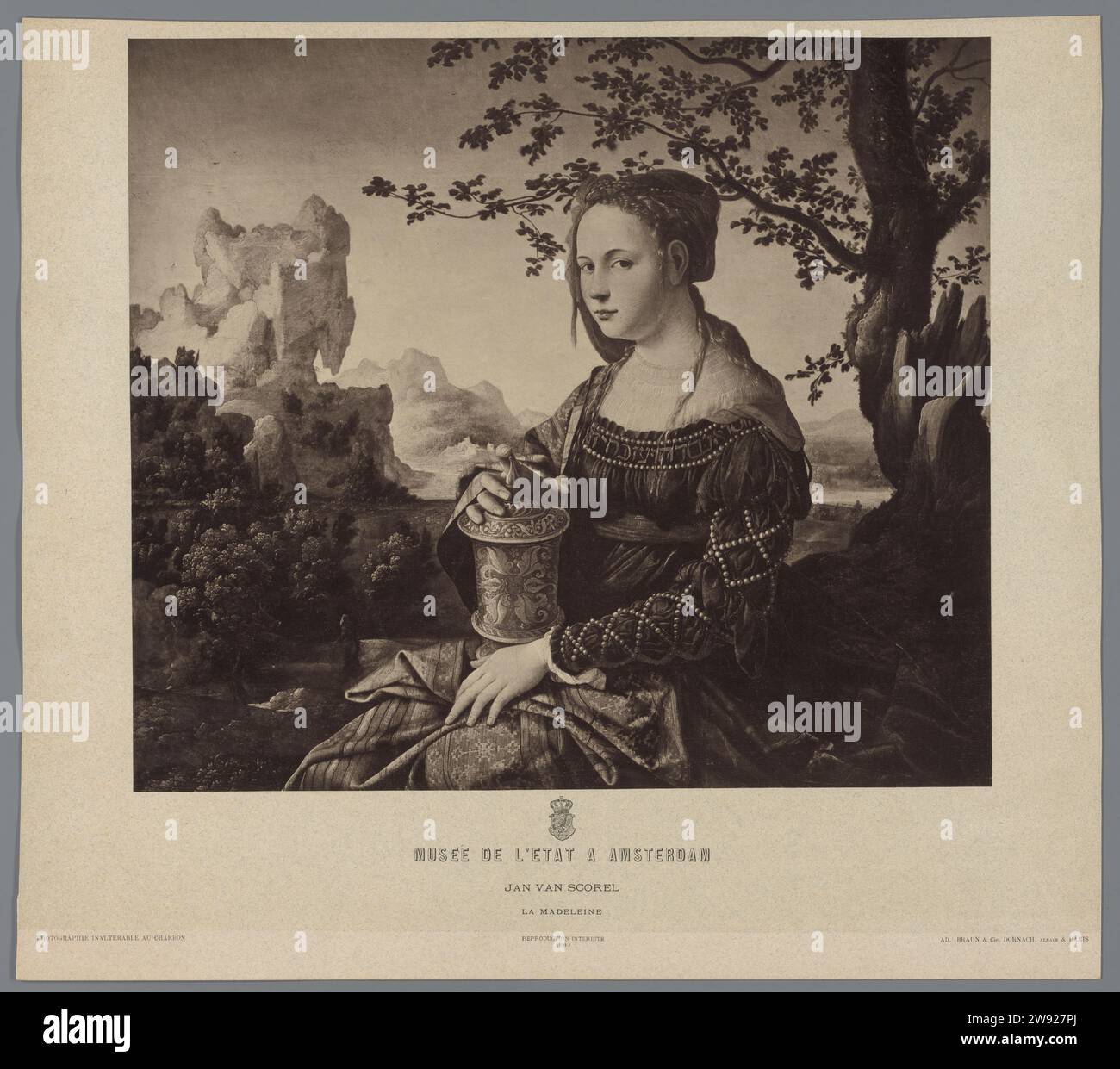 Photo production of painting Maria Magdalena by Jan van Scorel, coll ...