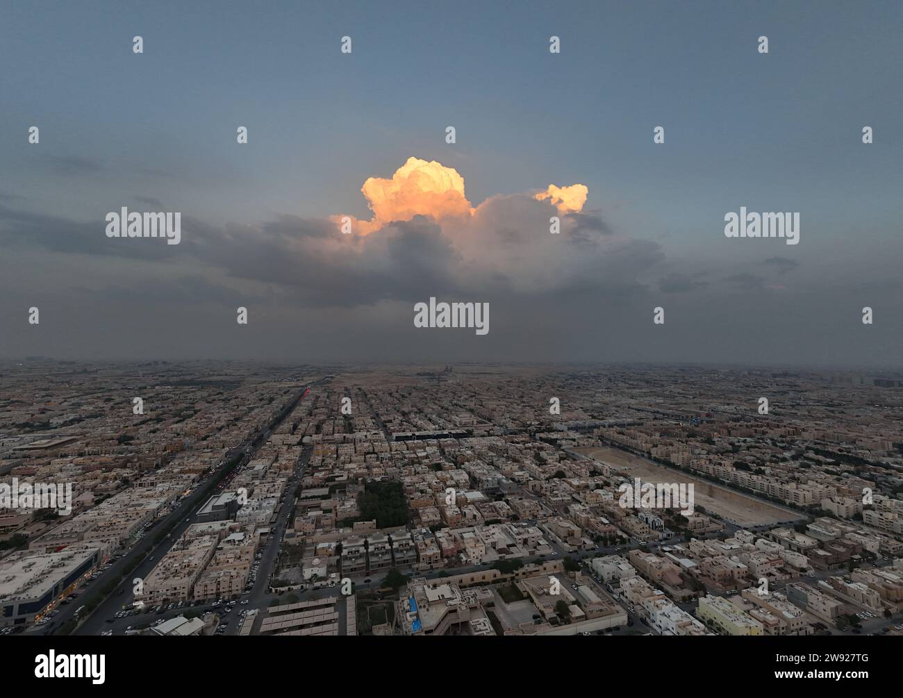 Drone shot flying. Saudi Arabia. Riyadh Stock Photo - Alamy