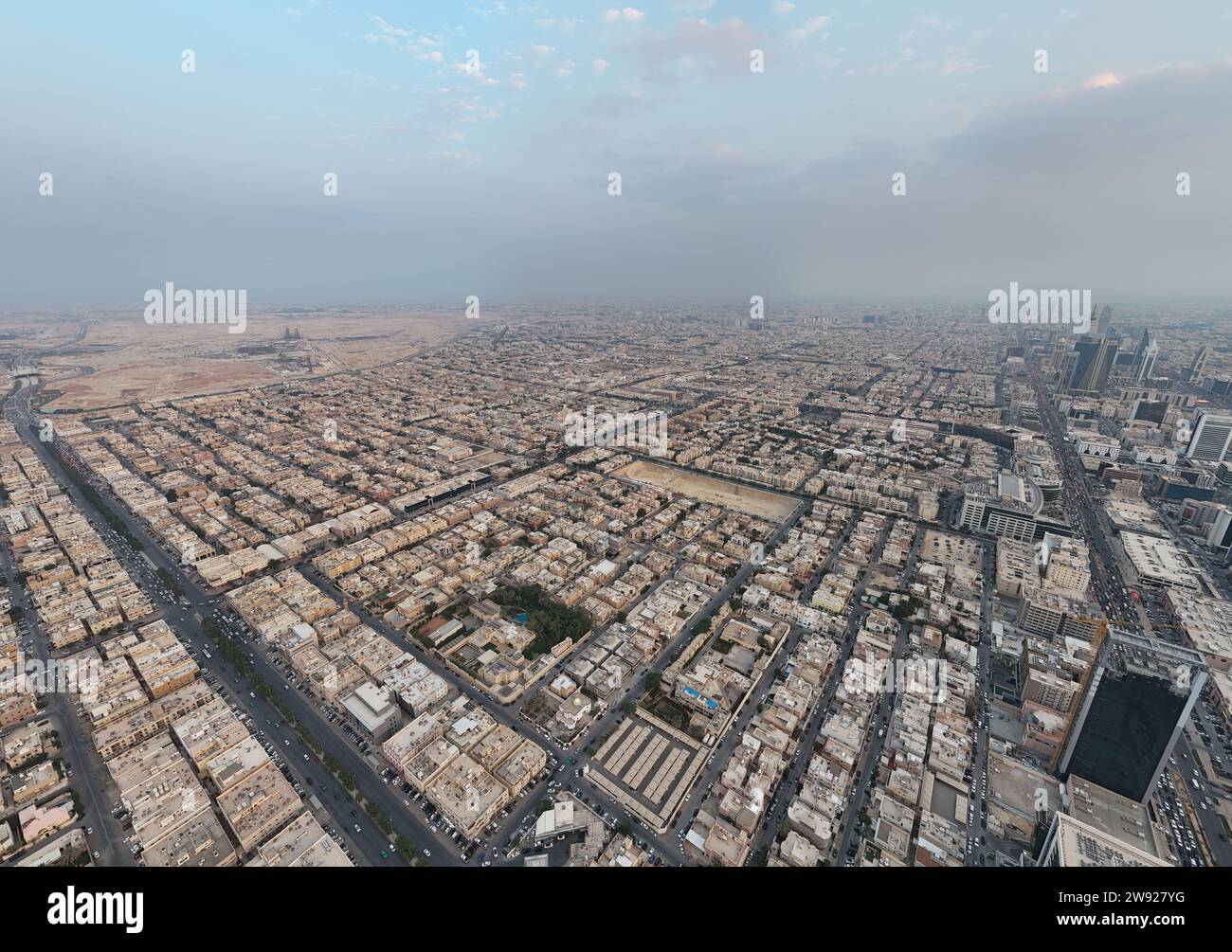 Drone shot flying. Saudi Arabia. Riyadh. Road. Day Stock Photo - Alamy