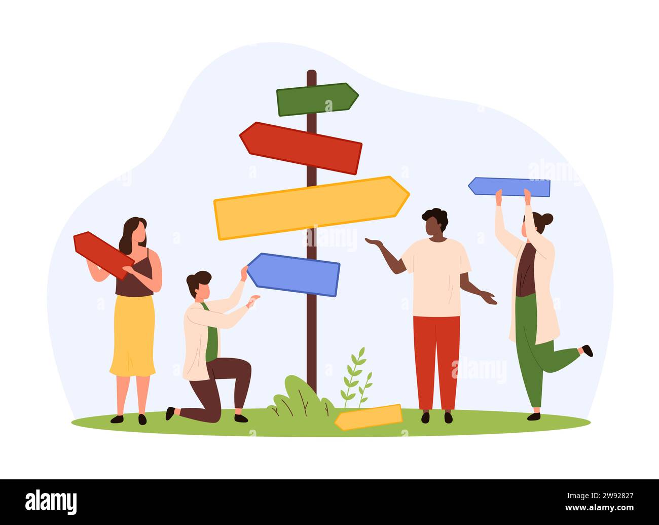 Business decision making, professional career path, success direction ... Business decision making, professional career path, success direction ...