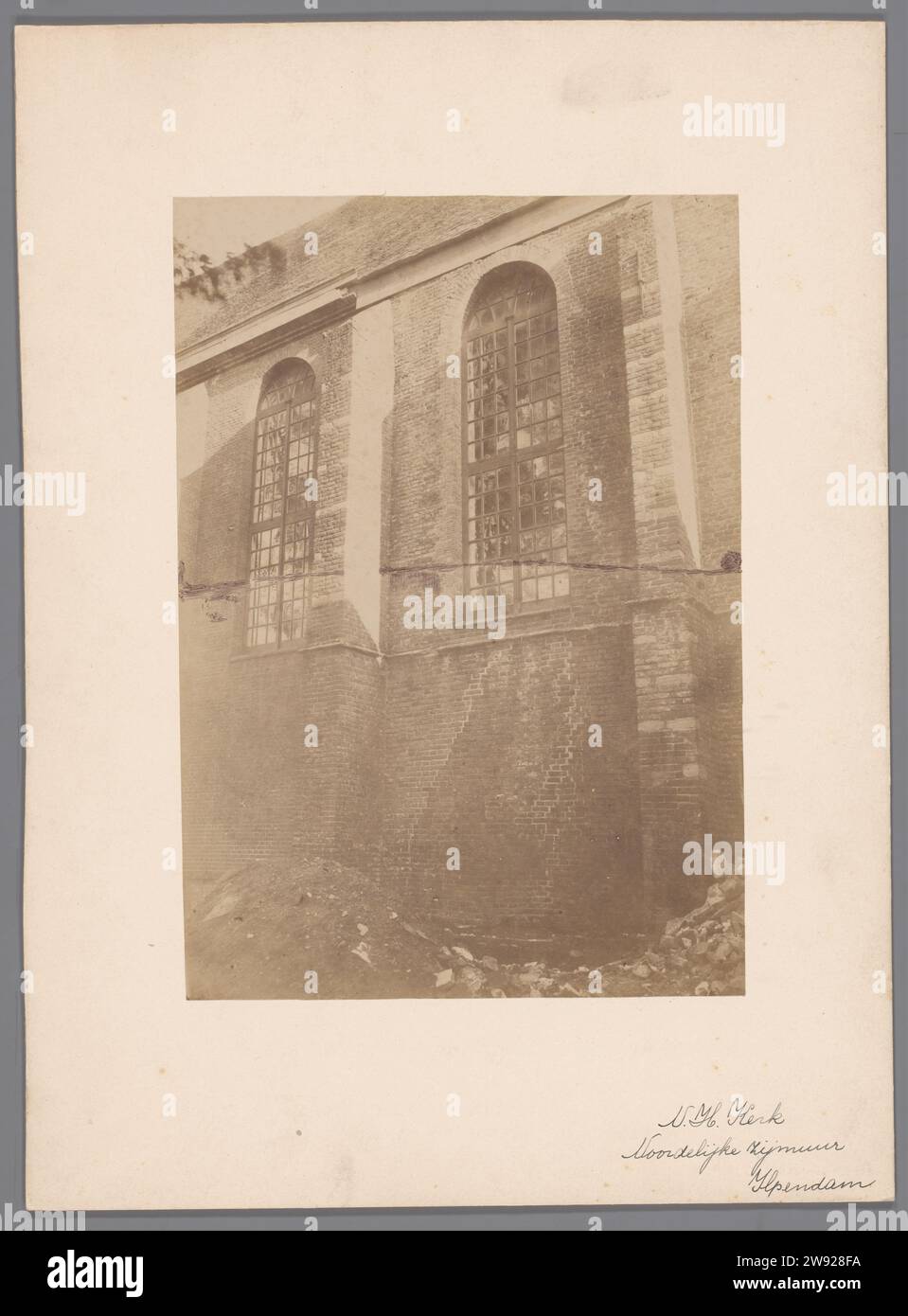 Northern side wall of the Reformed Church in Ilpendam, Anonymous ...