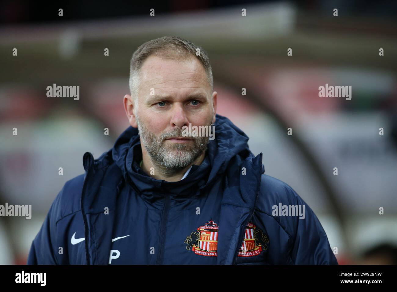 Sunderland, UK. 23rd Dec 2023. Sunderland First Team Coach Michael ...