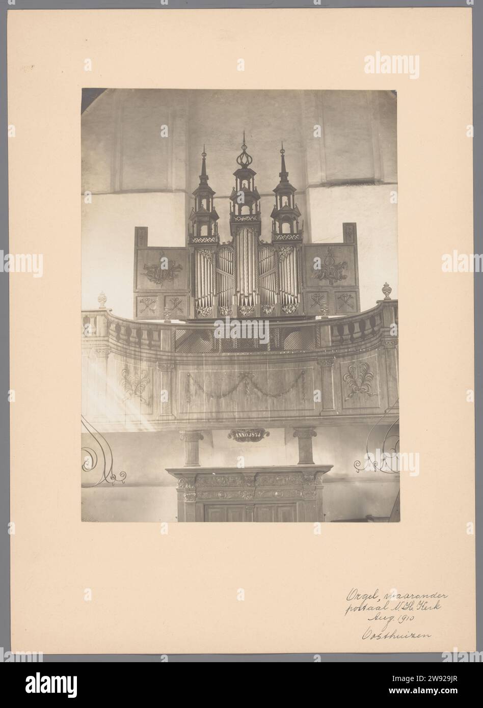 Orgel and Portaal in the Grote Kerk in Oosthuizen, Anonymous ...