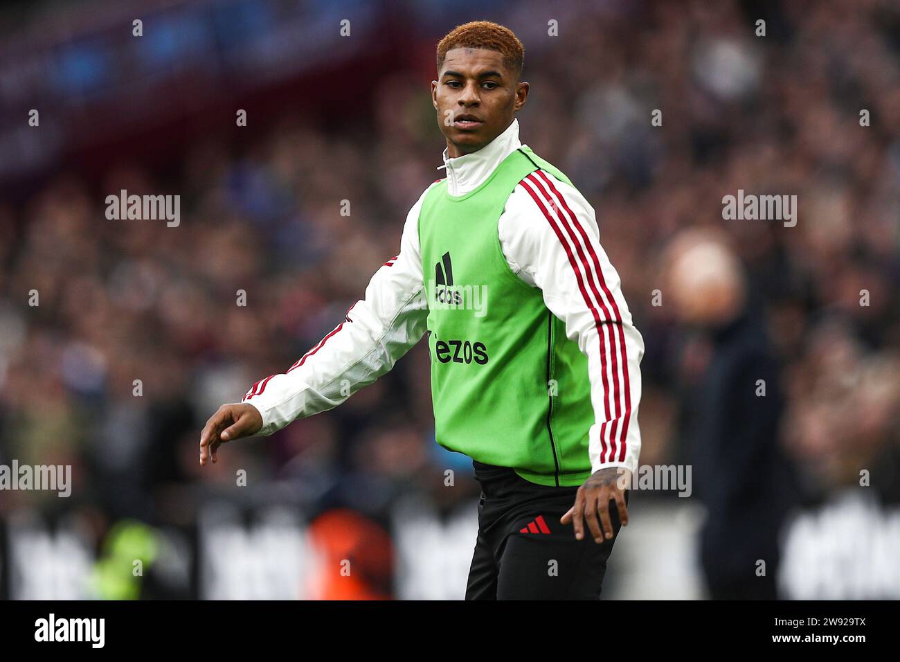 Stratford, UK. 23rd Dec 2023. Marcus Rashford of Manchester United ...
