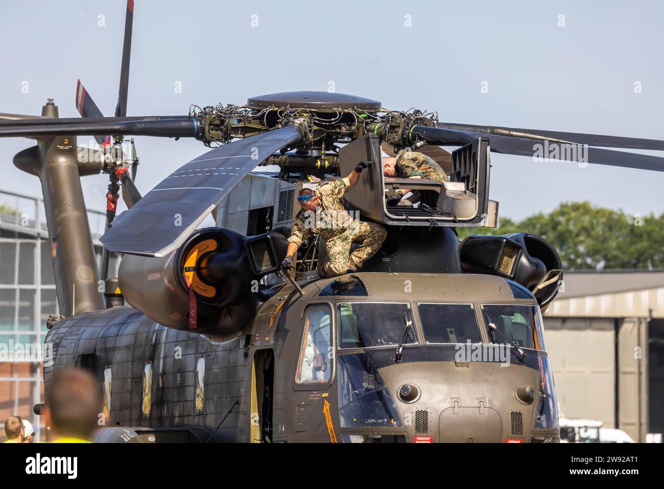 Sikorsky CH-53G helicopter, German Army Air Corps, engine repair ...