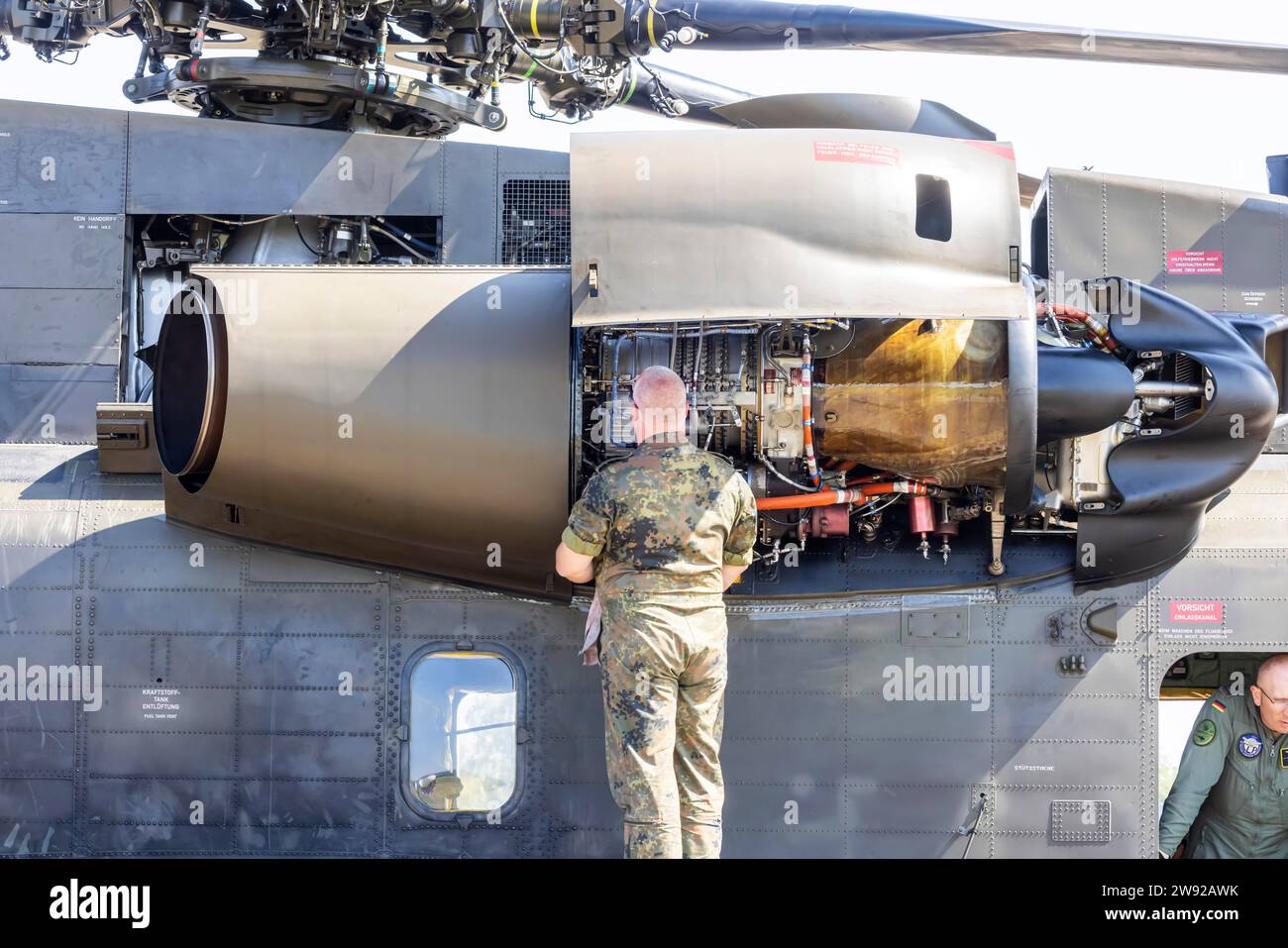 Sikorsky CH-53G helicopter, German Army Air Corps, engine repair ...