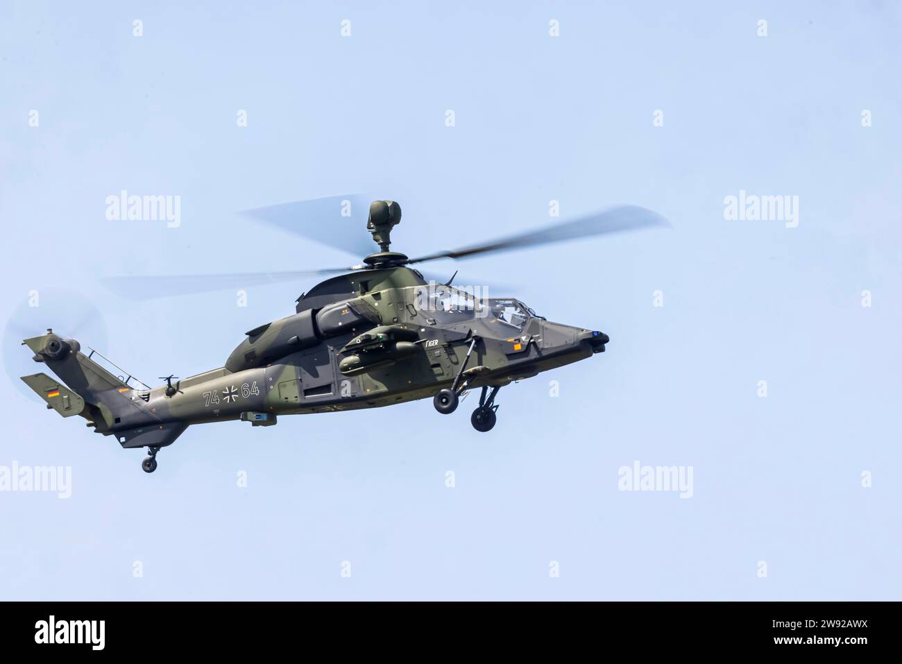 TIGER support helicopter, Eurocopter, Bundeswehr helicopter, flight ...