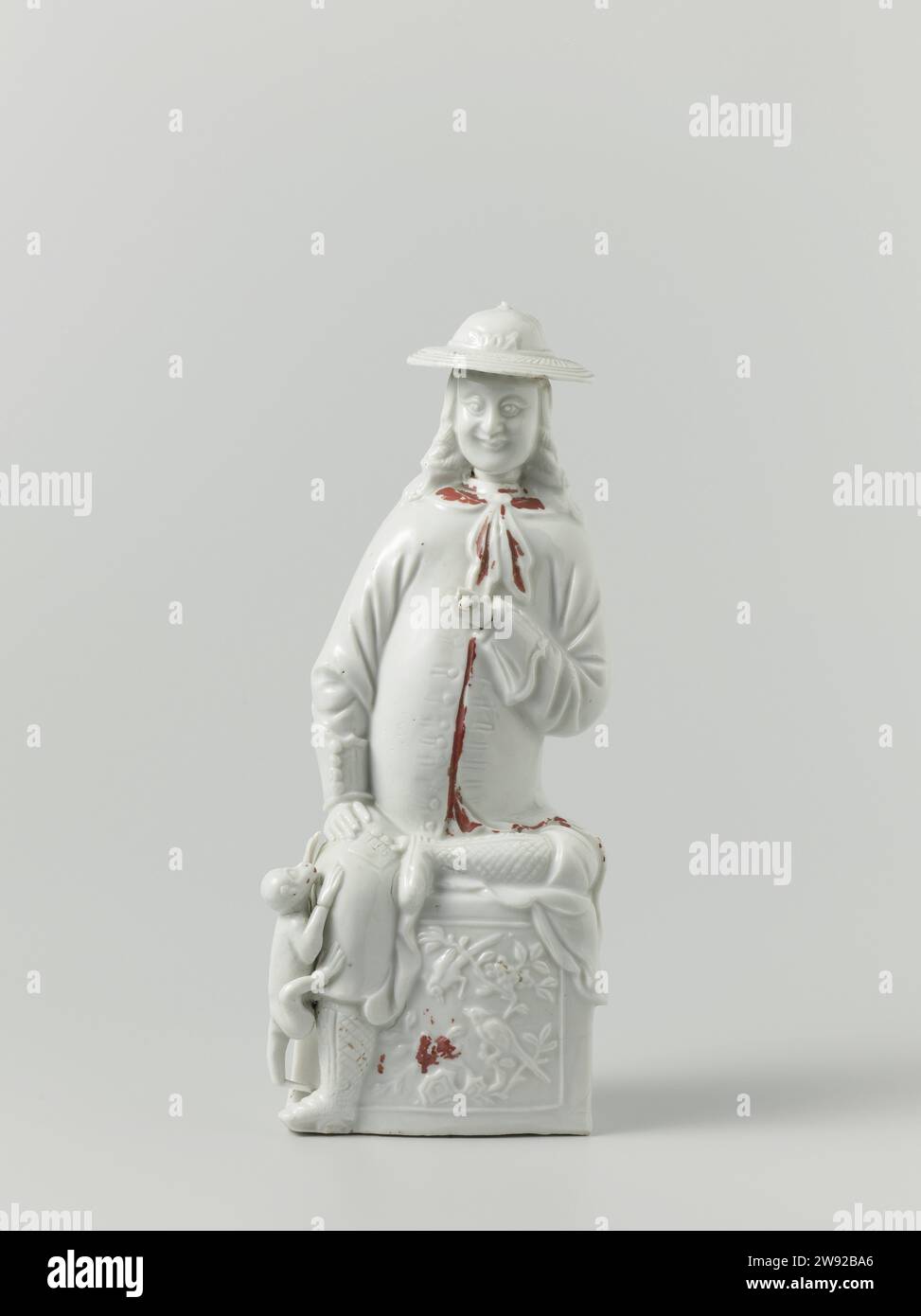 Figure of a European Merchant, Porseleinc Center Tê hua, c. 1700 White ...