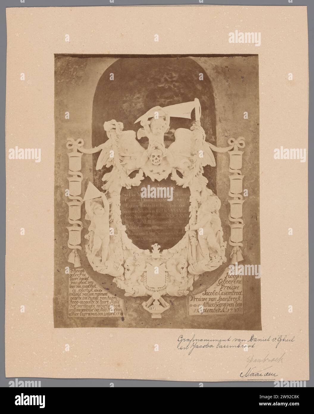 Graf monument of Johannes van Gheel, Daniël van Gheel and Jacoba ...