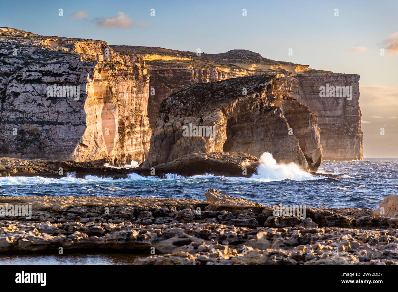 Tilt Rock II and Fungus Rock at Dweira Bay in the west of the island of ...