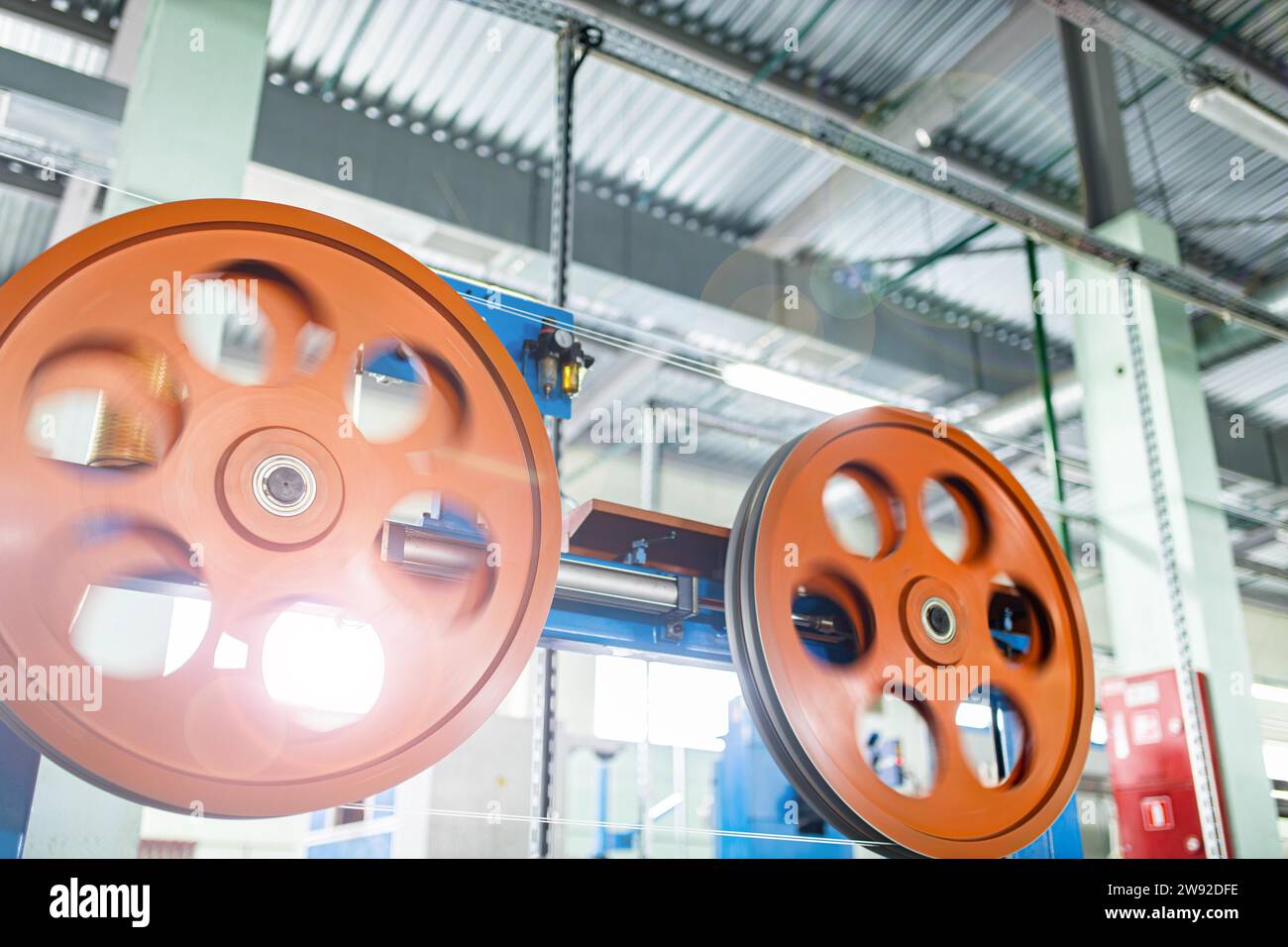 Industrial production of fiber optic cable for telecommunication ...