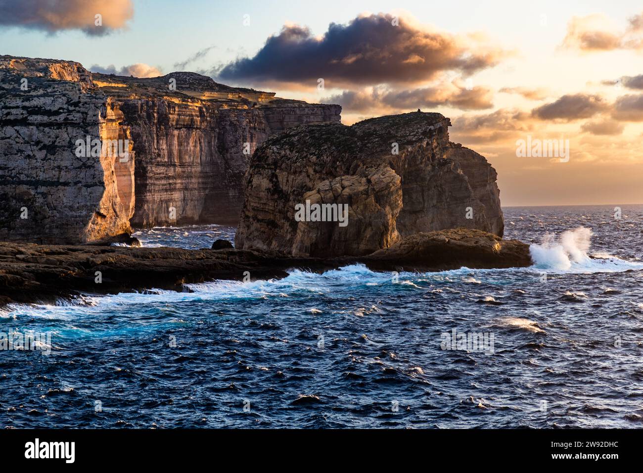 Tilt Rock II and Fungus Rock at Dweira Bay in the west of the island of ...