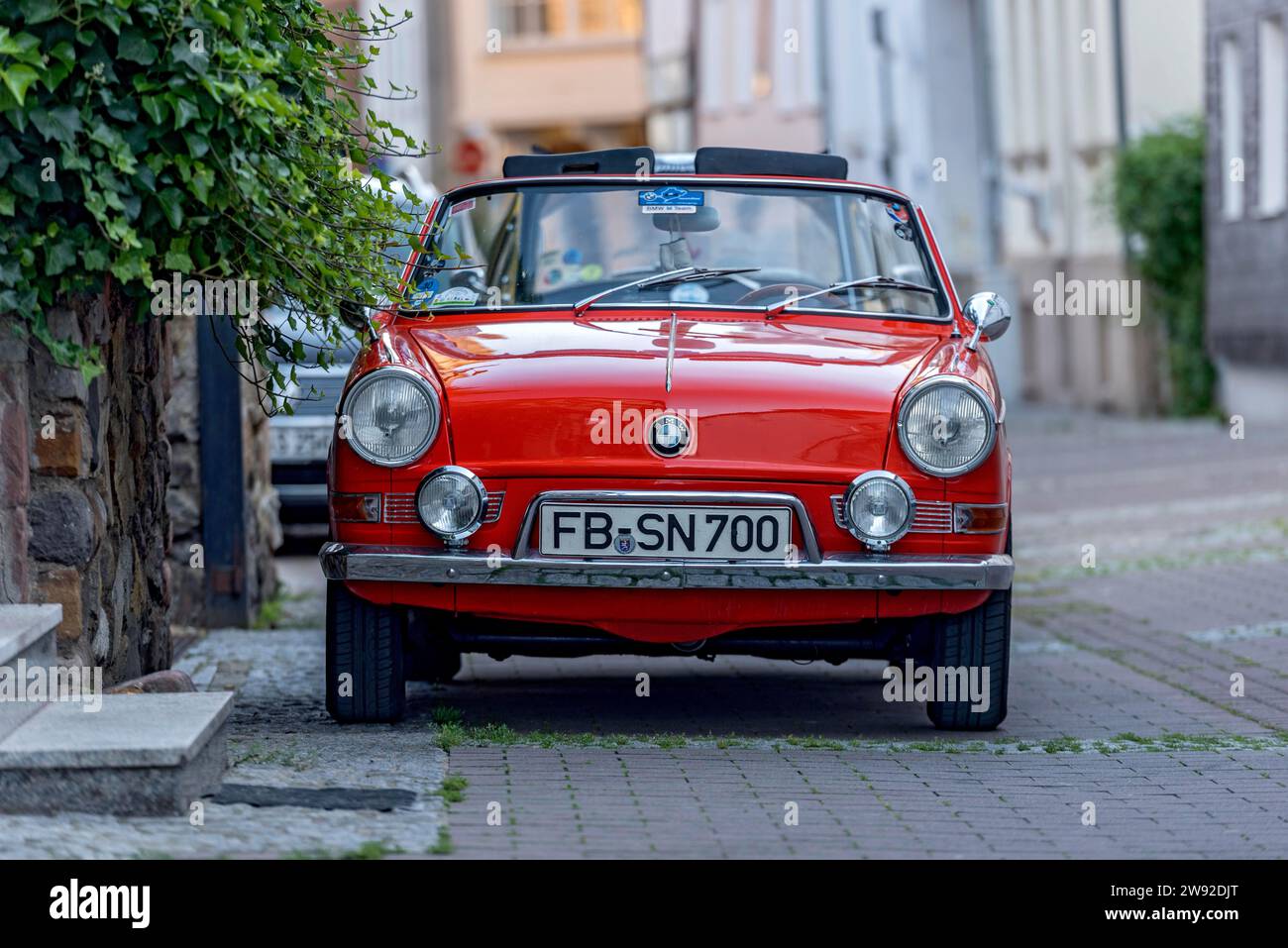 Vintage BMW 700 Cabriolet, convertible, small car, year of construction ...