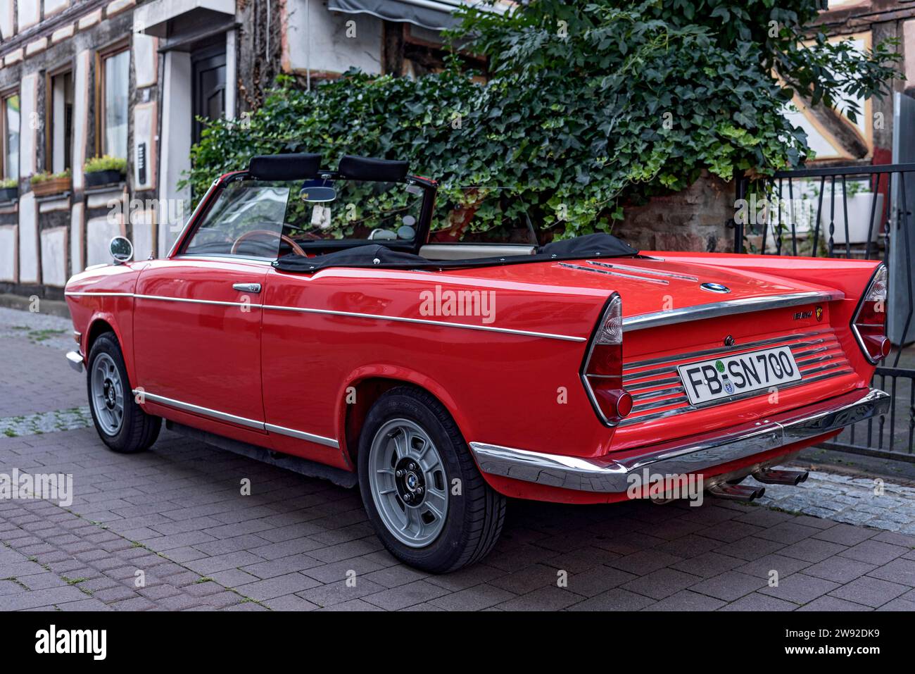 Vintage BMW 700 Cabriolet, convertible, small car, year of construction ...