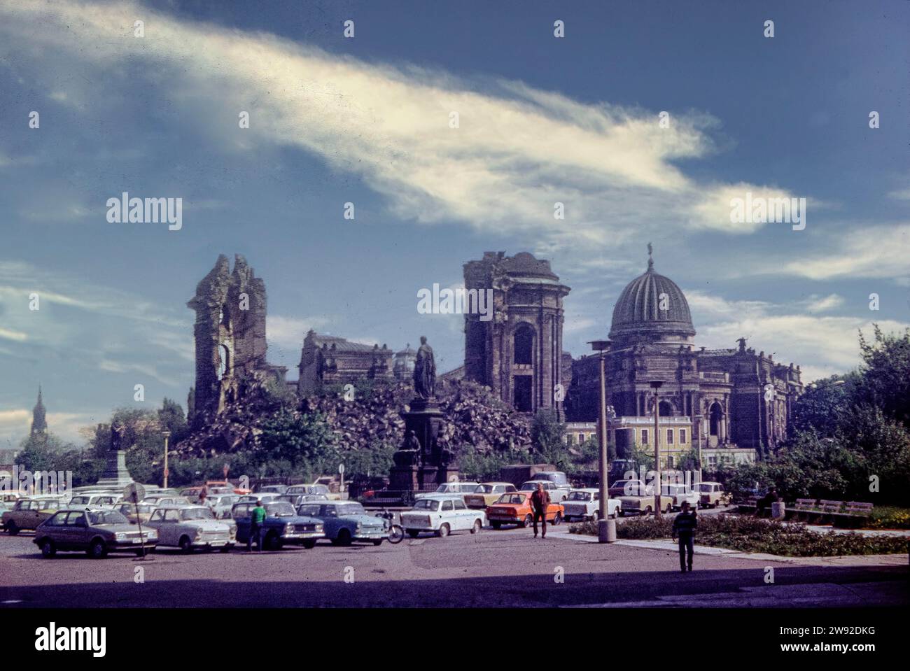Rubble of the collapsed Church of Our Lady. ESTIMATED DATE OF RECORDING ...