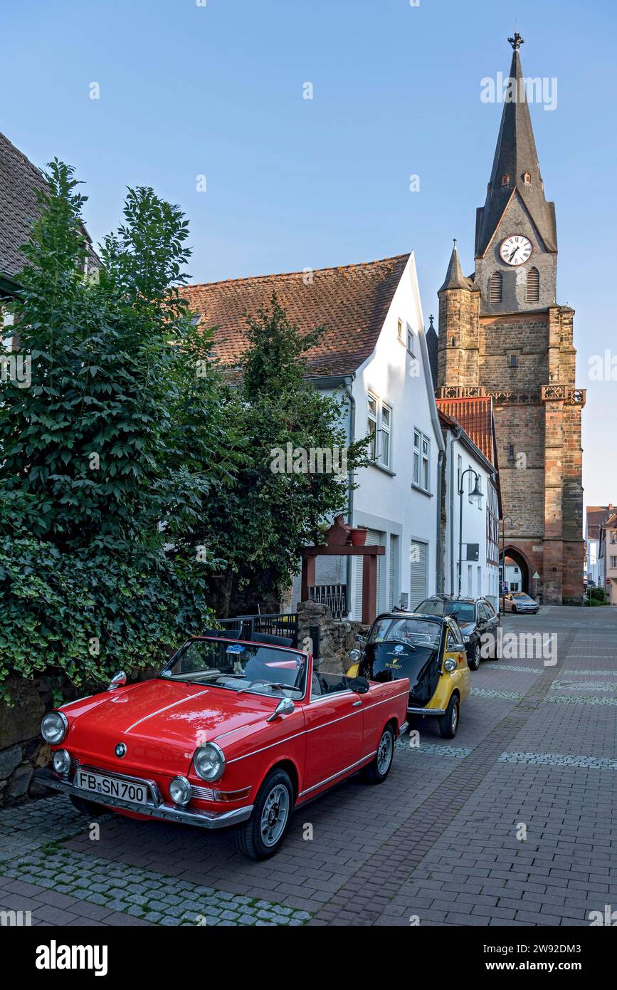 Vintage BMW 700 Cabriolet, convertible, small car, built between 1959 ...
