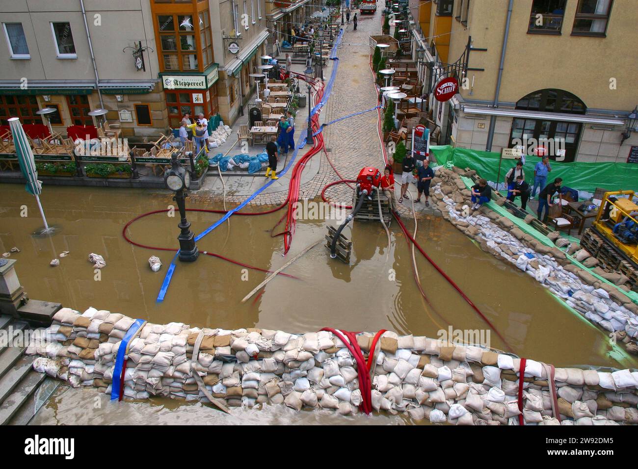 Elbe floods in 2002 Stock Photo - Alamy