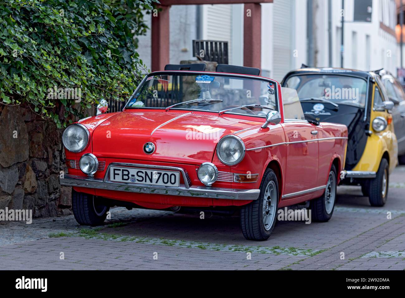 Oldtimer BMW 700 Cabriolet, convertible, small car, year of ...