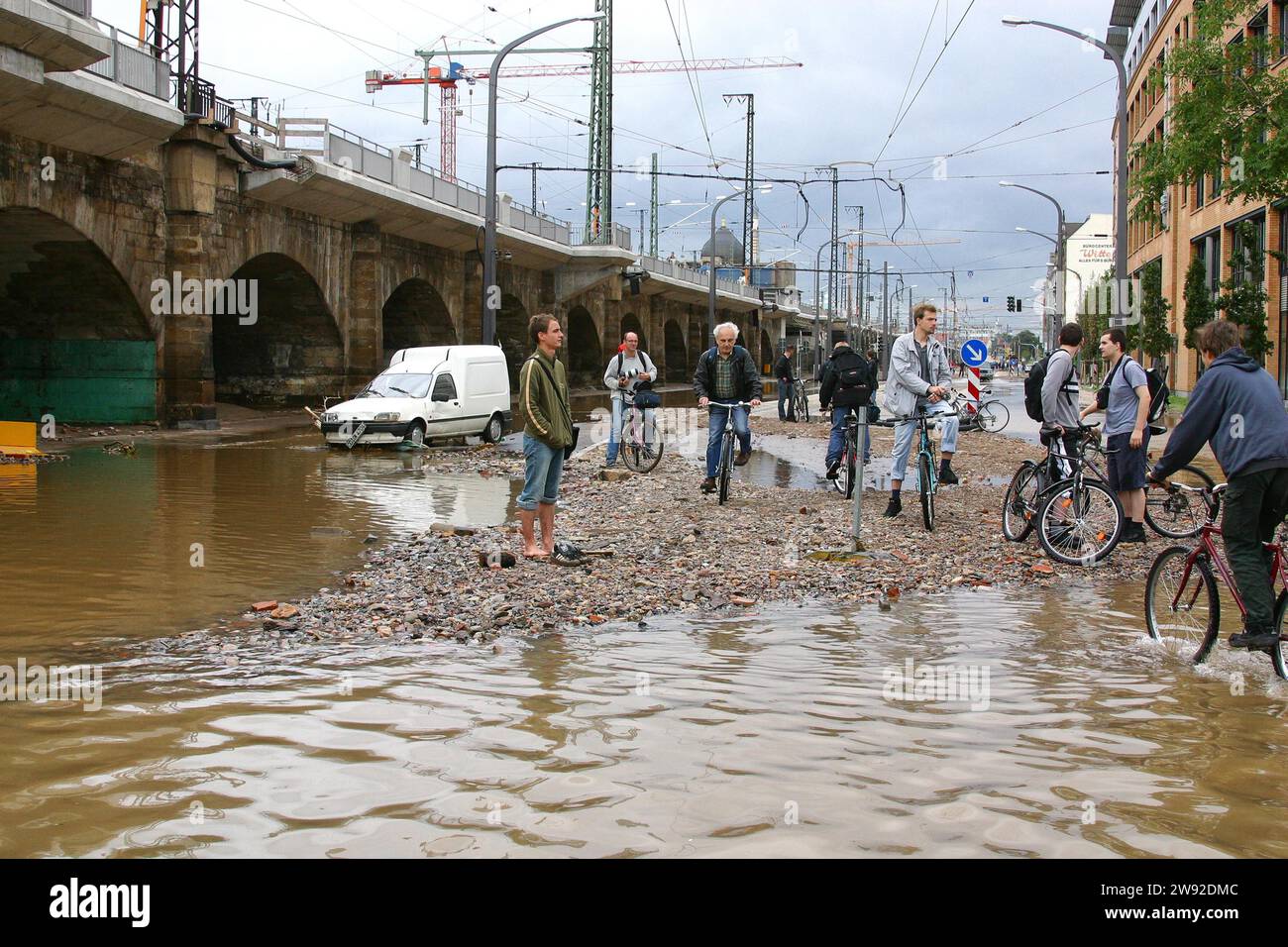 Elbe floods in 2002 Stock Photo - Alamy