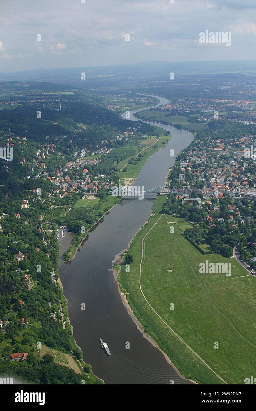 Aerial view of the Blue Wonder Stock Photo - Alamy