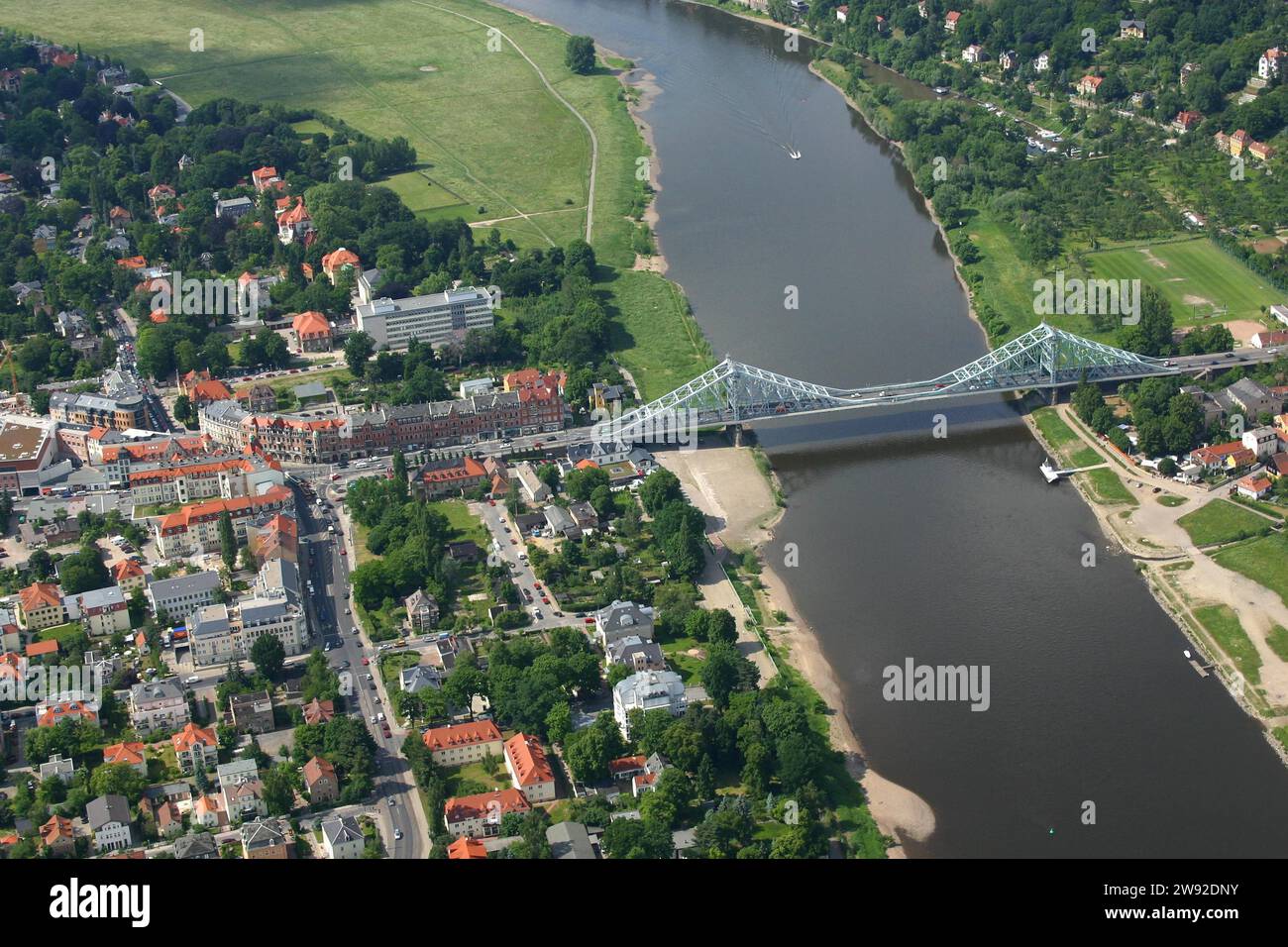 Aerial view of the Blue Wonder Stock Photo - Alamy