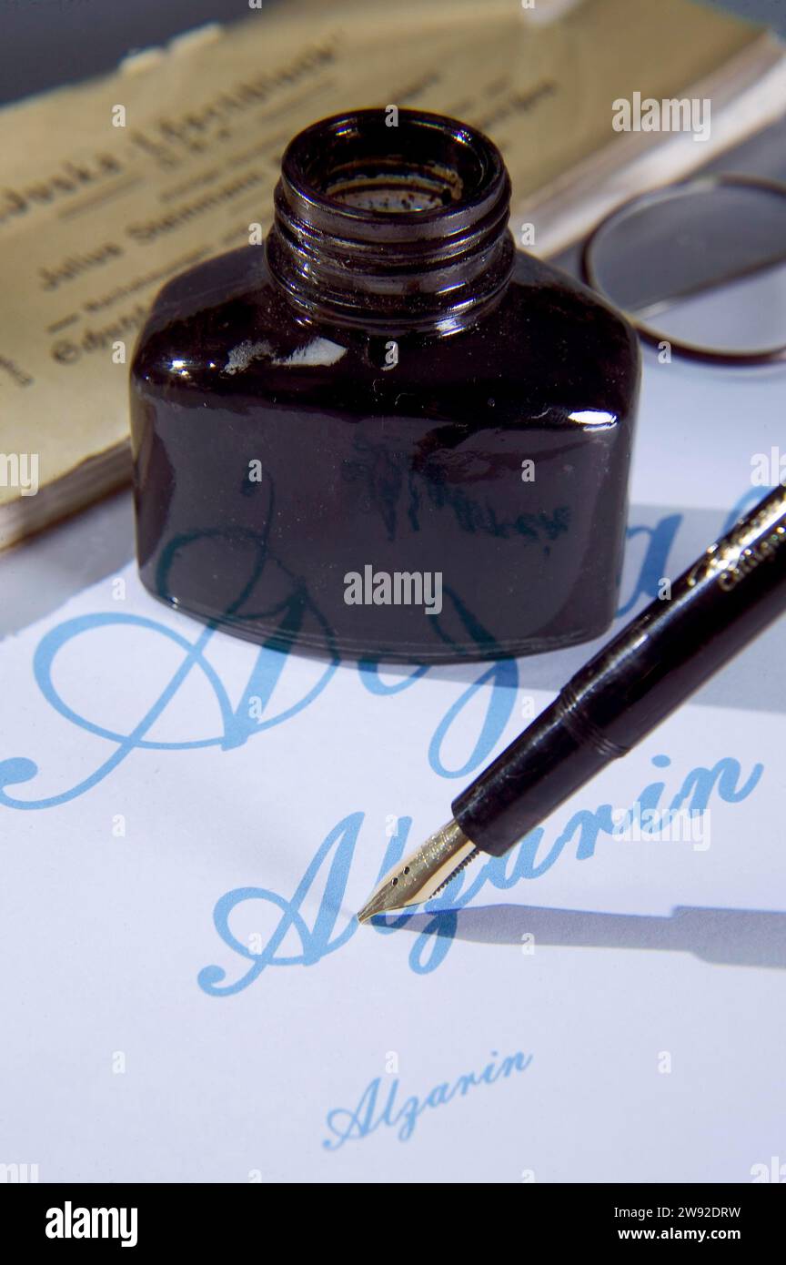Invention Alzarin ink Stock Photo - Alamy