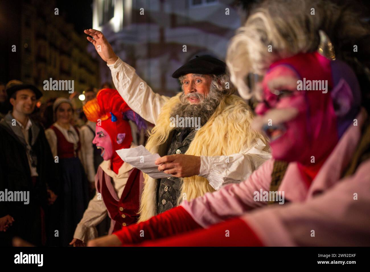 Bilbao, Vizcaya, Spain. 23rd Dec, 2023. Olentzero, a character from ...