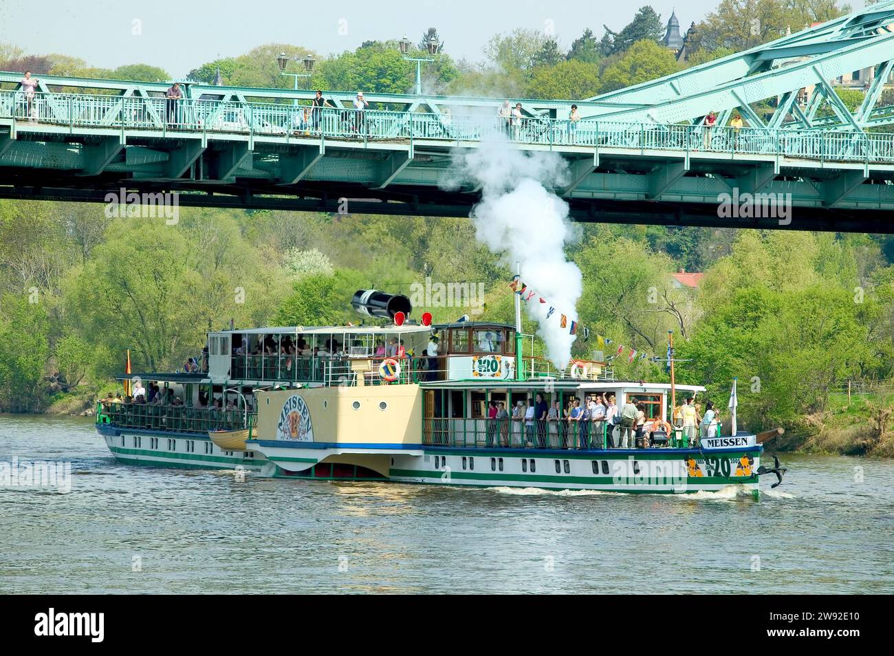 Steamboat parade on the Elbe Stock Photo - Alamy