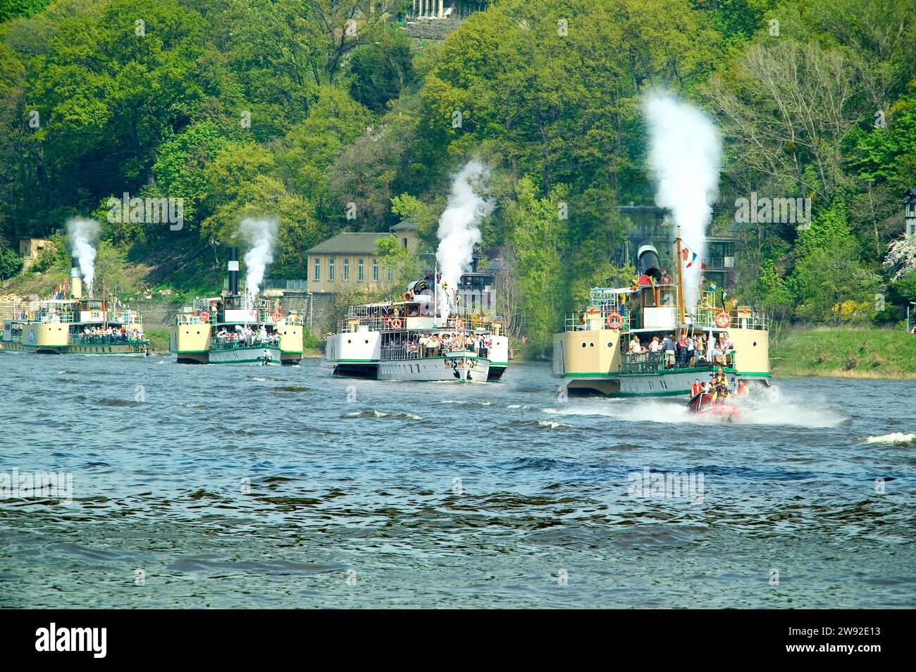 Steamboat parade 2005 Stock Photo - Alamy
