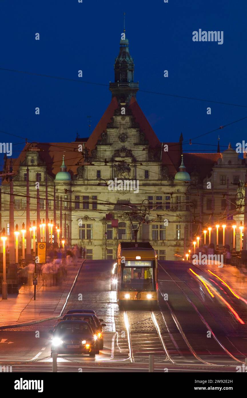 View over the Augustus Bridge to the George Gate of the Residential ...