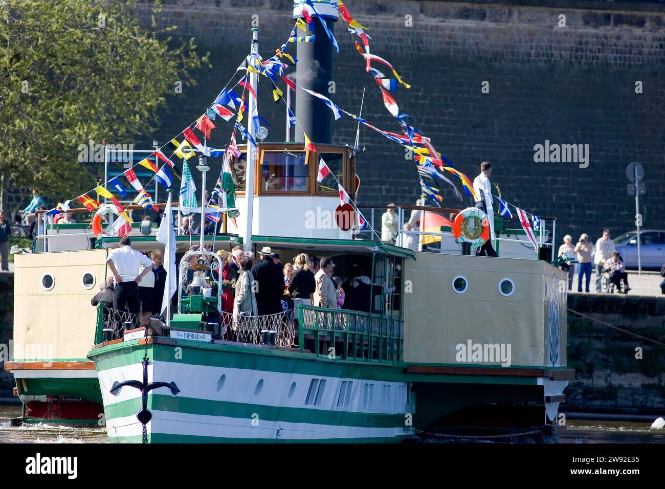 Steamboat parade on the Elbe Stock Photo - Alamy