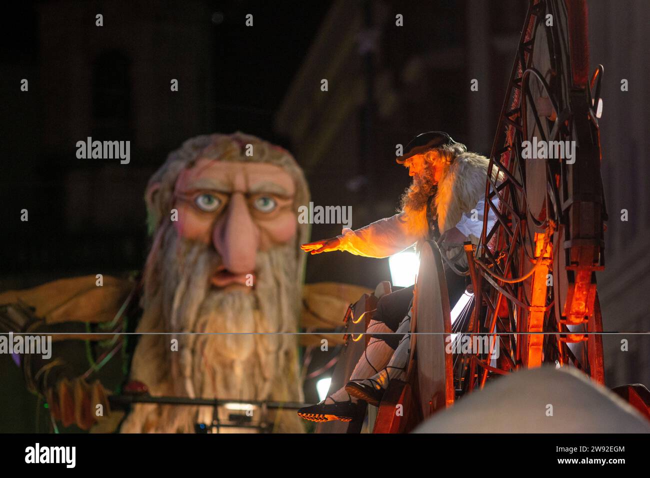 Bilbao, Vizcaya, Spain. 23rd Dec, 2023. Olentzero, a character of ...