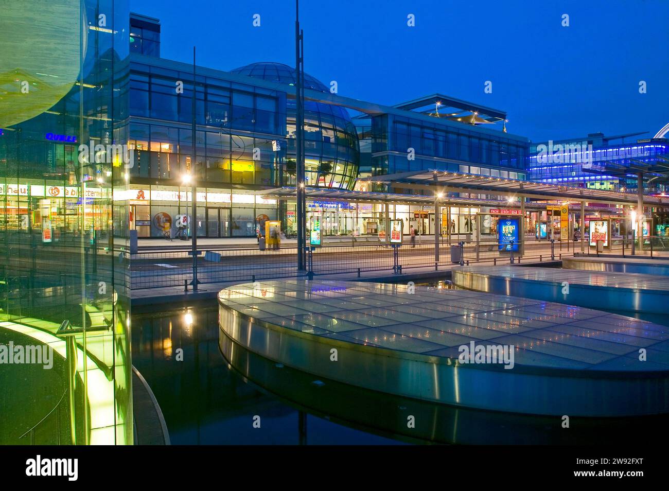 Wiener Platz, the redesigned forecourt of the main railway station with ...