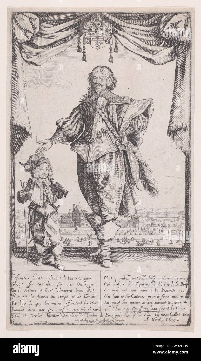 Portrait of Claude Deruet and His Son, Jean 1957 by Jacques Callot ...