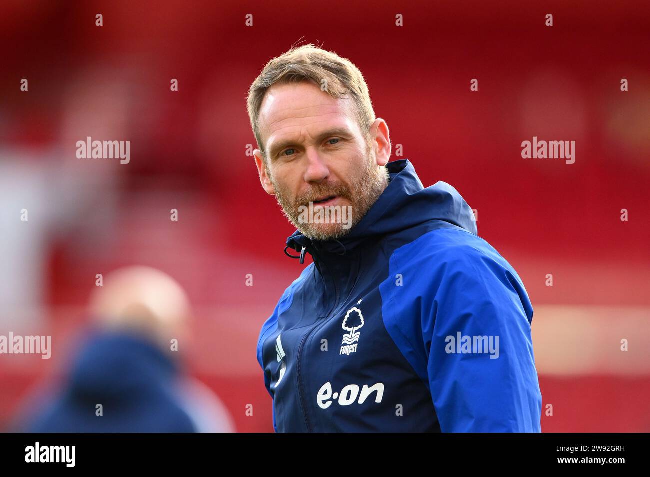Nottingham, UK. 23rd Dec 2023. Simon Rusk, Nottingham Forest specialist ...