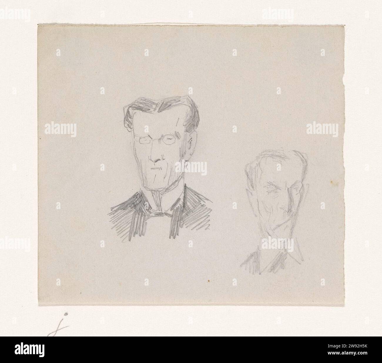 Unknown MPs, Johan Michaël Schmidt Crans, 1880 - 1890 drawing Sketch ...
