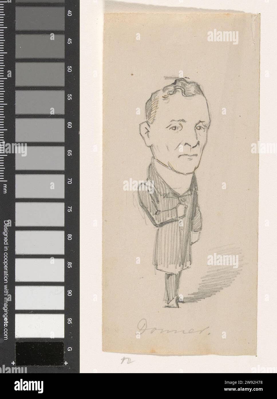 Sketch for caricature of MP J.H. Donner, Johan Michaël Schmidt Crans ...