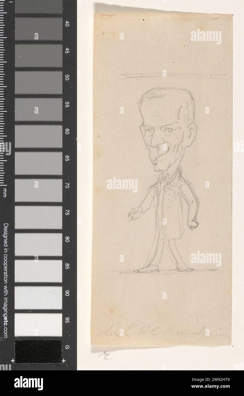 Sketch for caricature of MP L.W.C. Keuchenius, Johan Michaël Schmidt ...