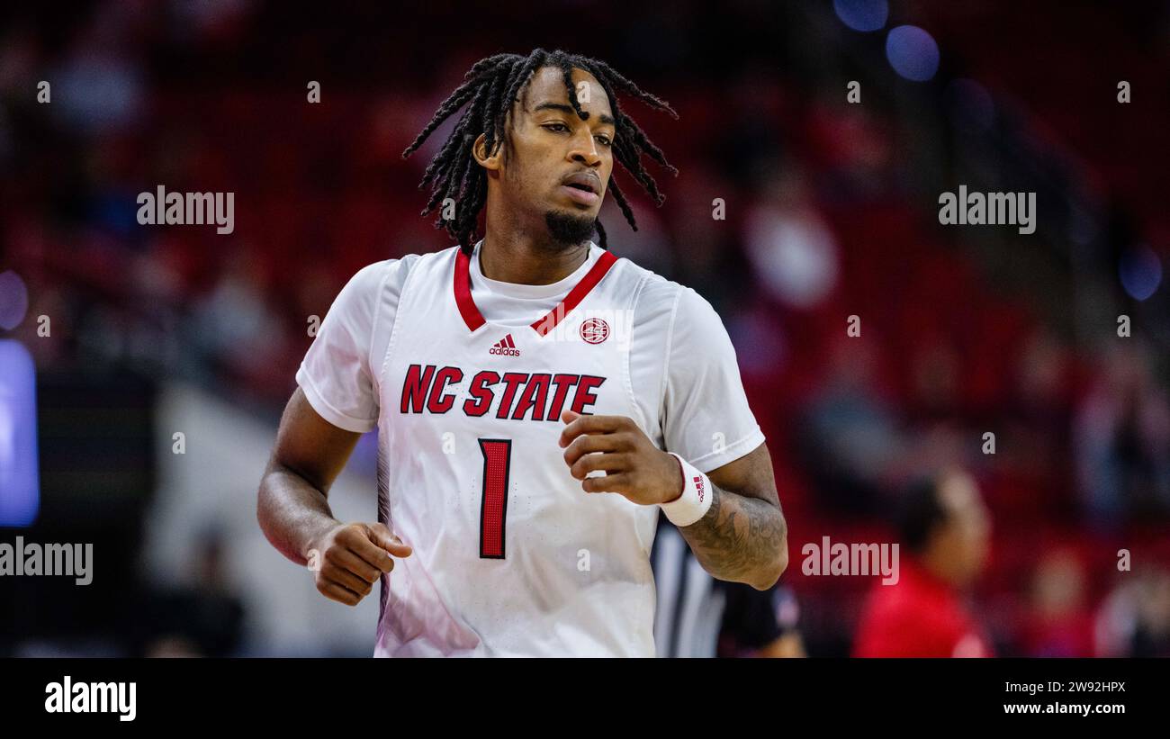Raleigh, NC, USA. 23rd Dec, 2023. North Carolina State Wolfpack guard ...