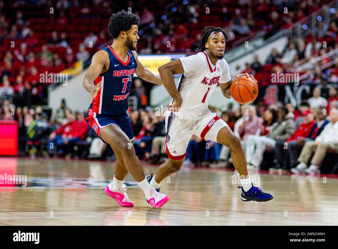Raleigh, NC, USA. 23rd Dec, 2023. North Carolina State Wolfpack guard ...