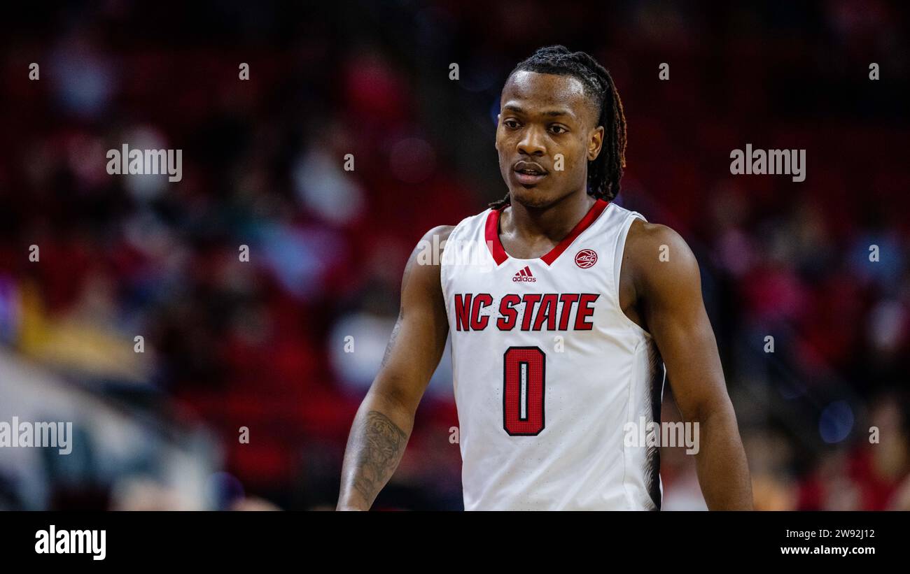 Raleigh, NC, USA. 23rd Dec, 2023. North Carolina State Wolfpack guard ...