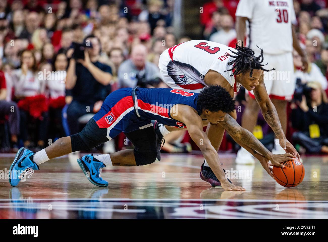 Raleigh, NC, USA. 23rd Dec, 2023. Detroit Mercy Titans guard Donovann ...